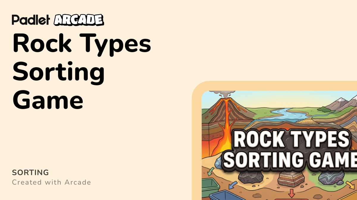 Rock Types Sorting Game | Arcade