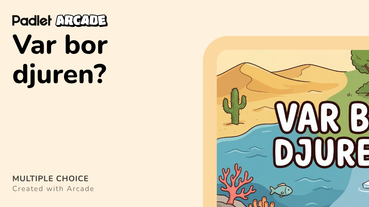 Var bor djuren? | Arcade