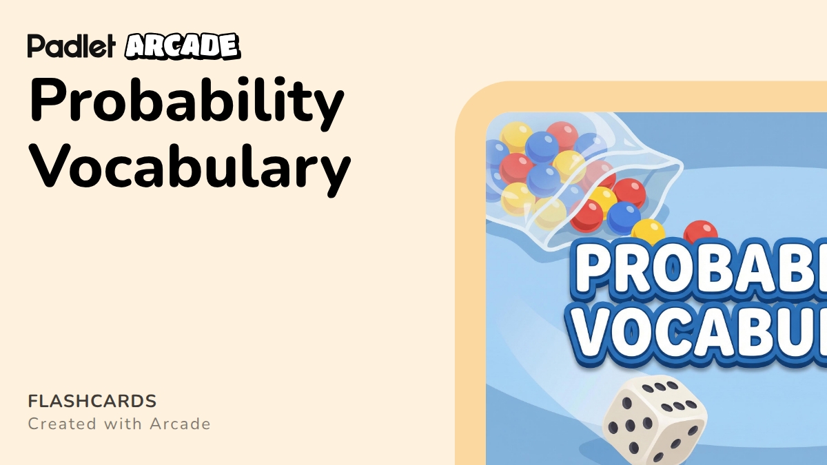 Probability Vocabulary | Arcade