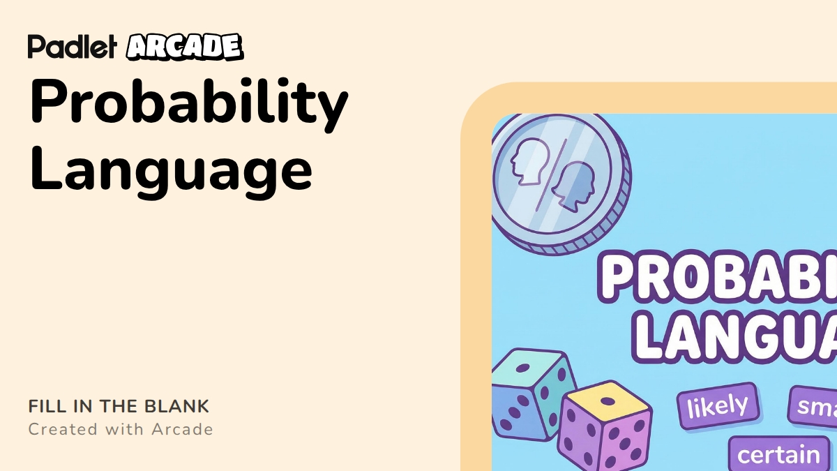 Probability Language | Arcade