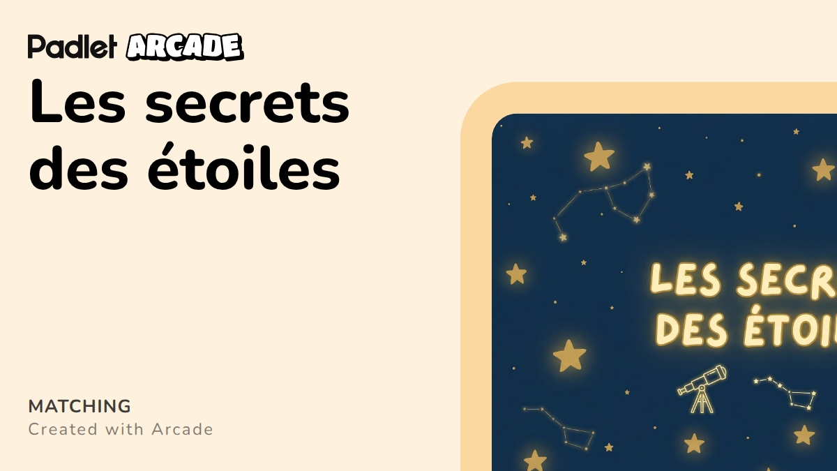 Les secrets des étoiles | Arcade