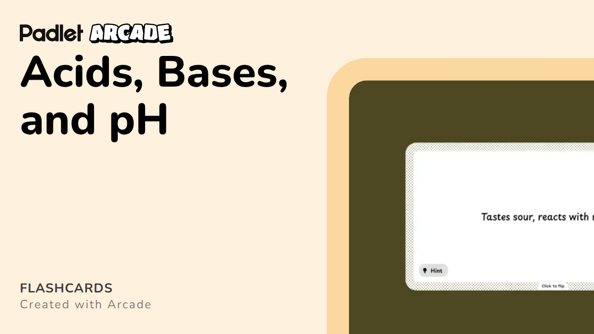 Acids, Bases, and pH | Arcade