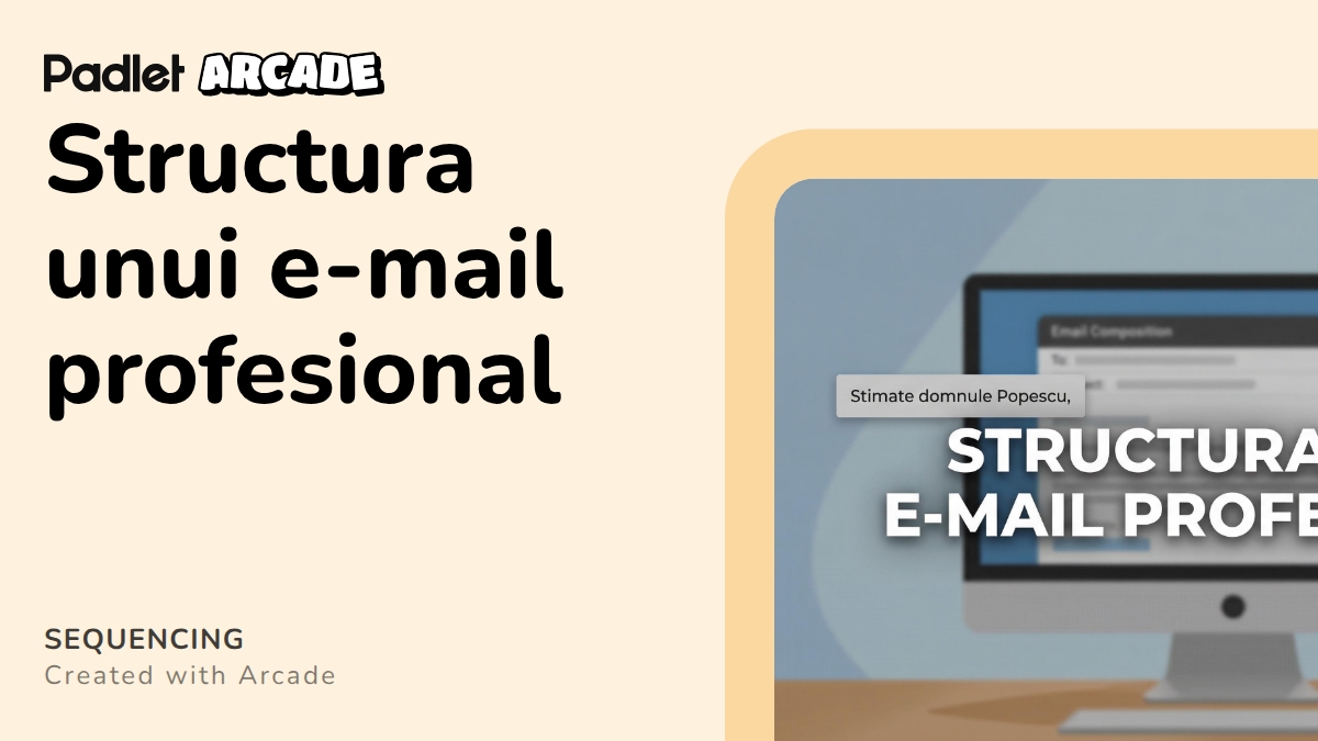 Structura unui e-mail profesional | Arcade