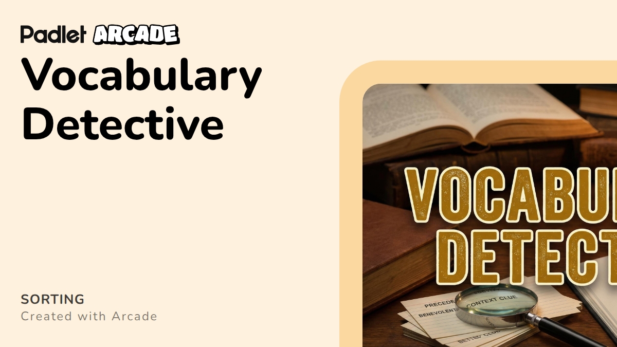 Vocabulary Detective | Arcade