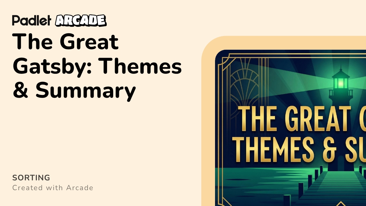 The Great Gatsby: Themes & Summary | Arcade