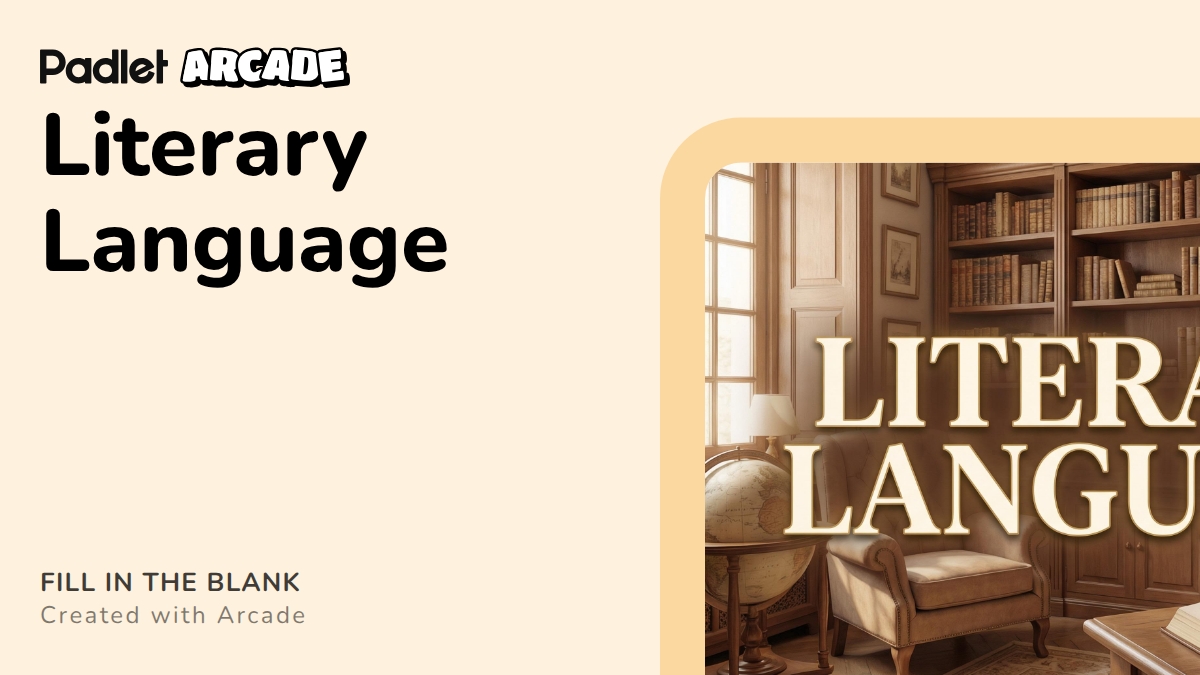 Literary Language | Arcade